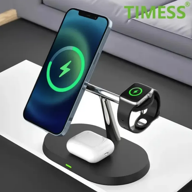 3 in 1 Wireless Charging Station For Phone Magsafe Charger Stand ...