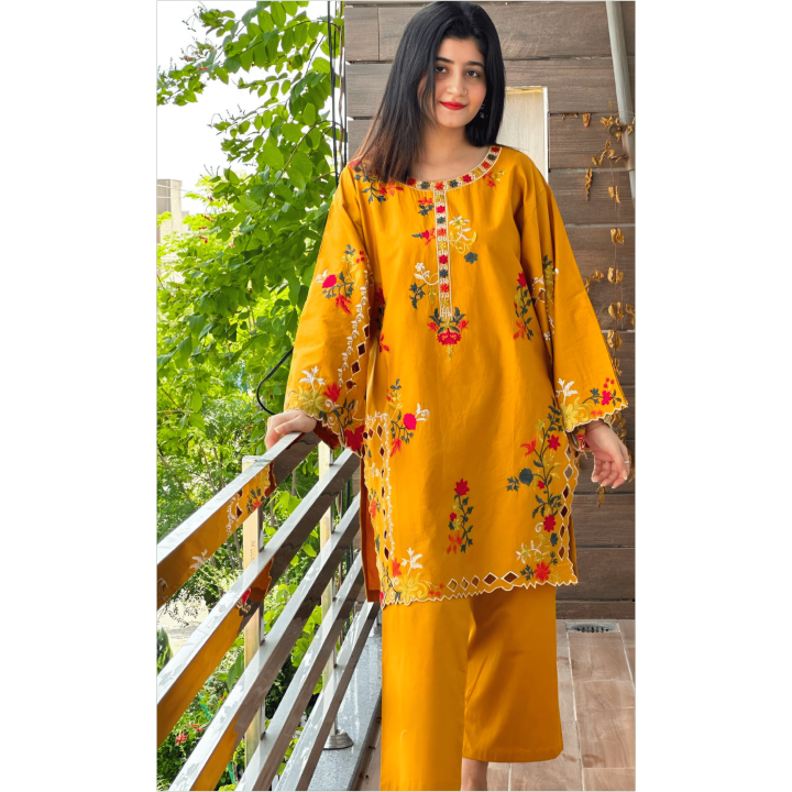 Classic Floral Design Kurti – Multi Color Options | Daraz.pk