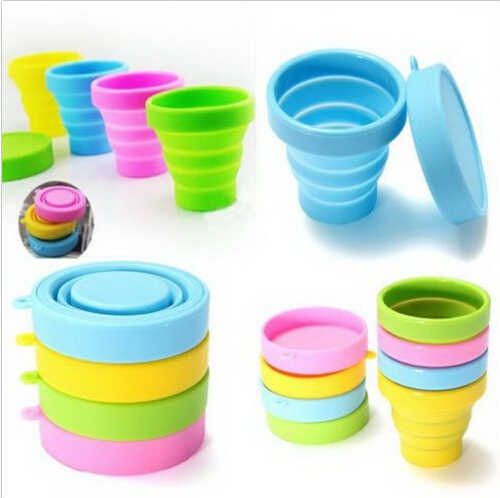Portable Silicone Foldable Cup Collapsible Retractable Telescopic ...
