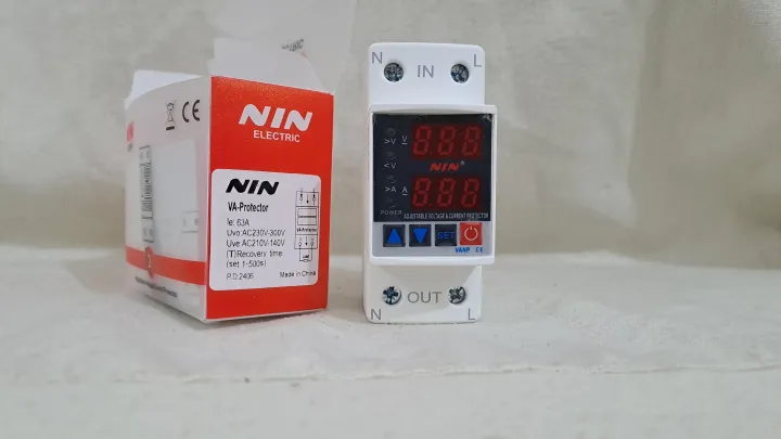 NIN 2POLE 63A AUTOMATIC UNDER AND OVER VOLTAGE PROTECTOR 63A | Daraz.pk