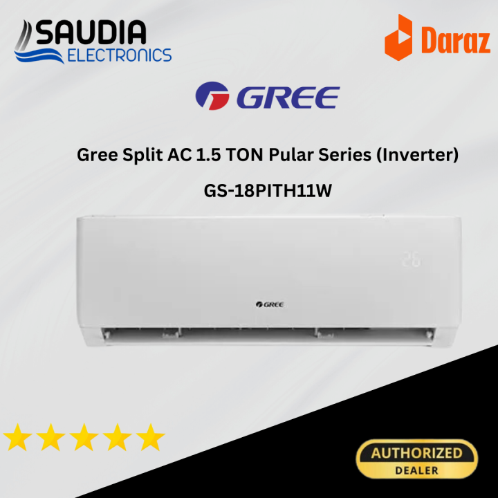 Gree Heat and Cool 1.5 Ton Inverter AC - Latest Model - GS-18PITH11W ...
