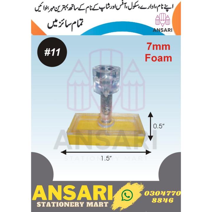 Pre Ink Rectangle Flash Stamp ink also included Customized your own ...