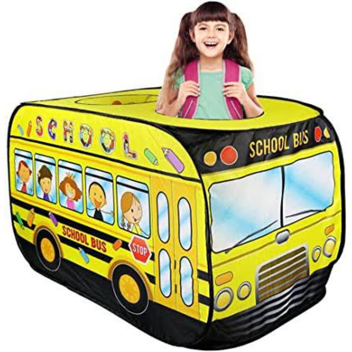 School Bus Pop Up Foldable Play Tent - 45 inches | Daraz.pk