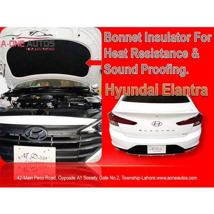 Hyundai Elantra bonnet Insulator or Bonnet Namda With Clips | Daraz.pk