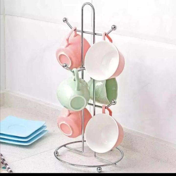 Stand - Mug /Cup Stand - Drainer -Hanging Tree Drainer Tea Coffee Cup ...