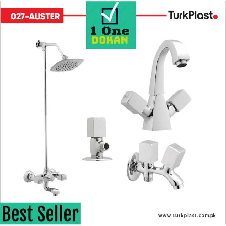 Turk Plast Complete Bath Set Wall Mounted shower set /Bathroom wall ...
