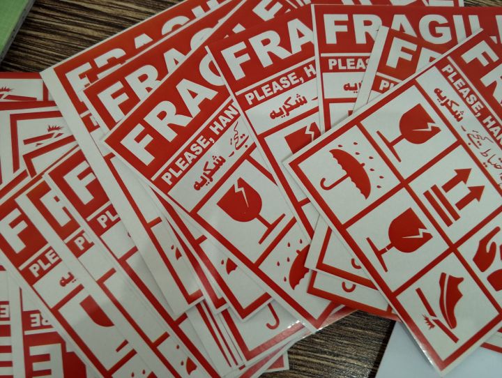 Fragile Sticker - Fragile Stickers handle with care - Fragile Stickers ...