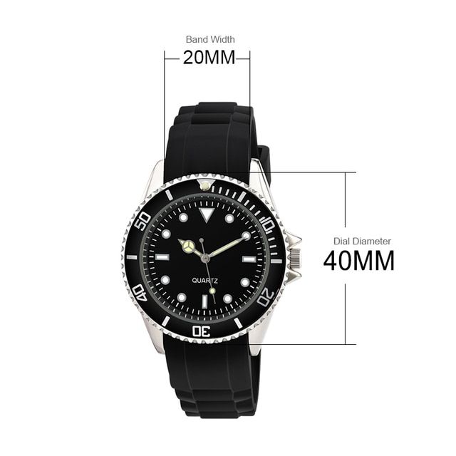 Diver Rotating Bezel 42mm Man Watch Japan Movement Geneva Rubber Strap ...
