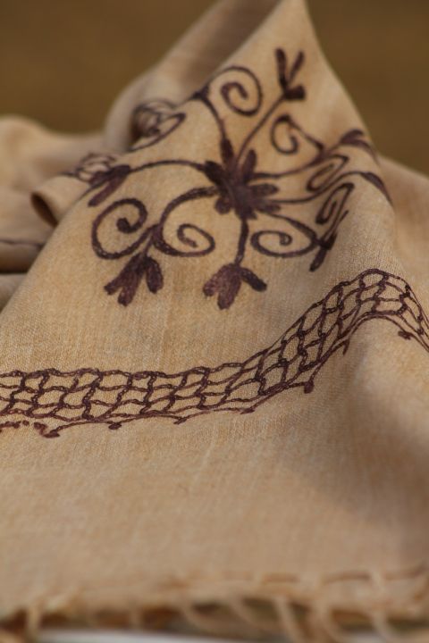 Pine-pur pashmina Hand embrioded stoller women-swat woolen | Daraz.pk