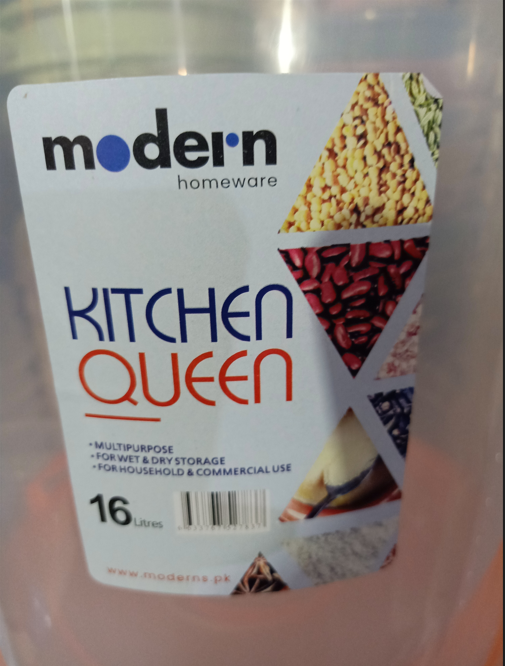 Modern Homeware Kitchen Queen Multipurpose Storage Box 16 Liter for Wet ...
