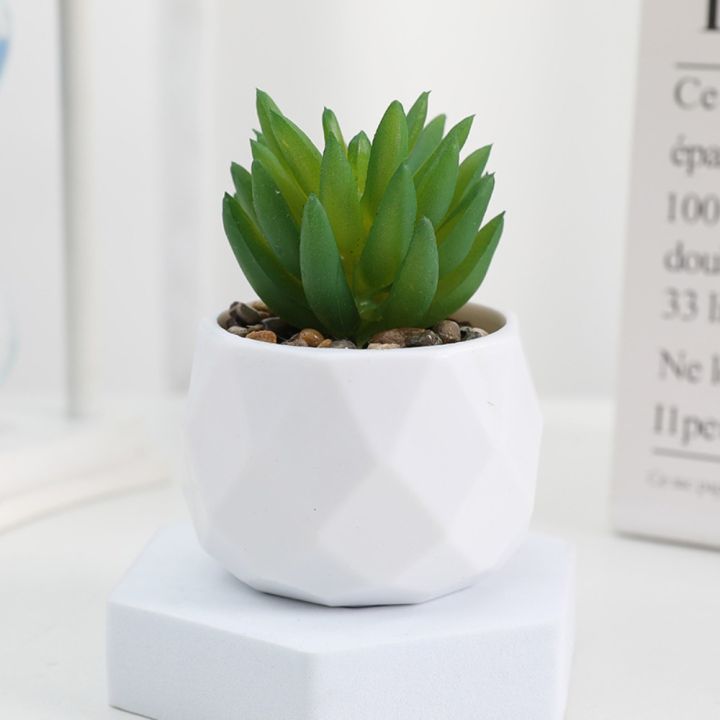 Cactus Artificial Succulent Mini Fake Plants Plastic Bonsai Plants ...