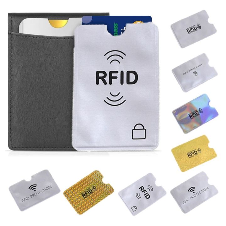 10pcs Elegant NFC Blocking Anti RFID Card Holder Aluminium Foil Reader ...