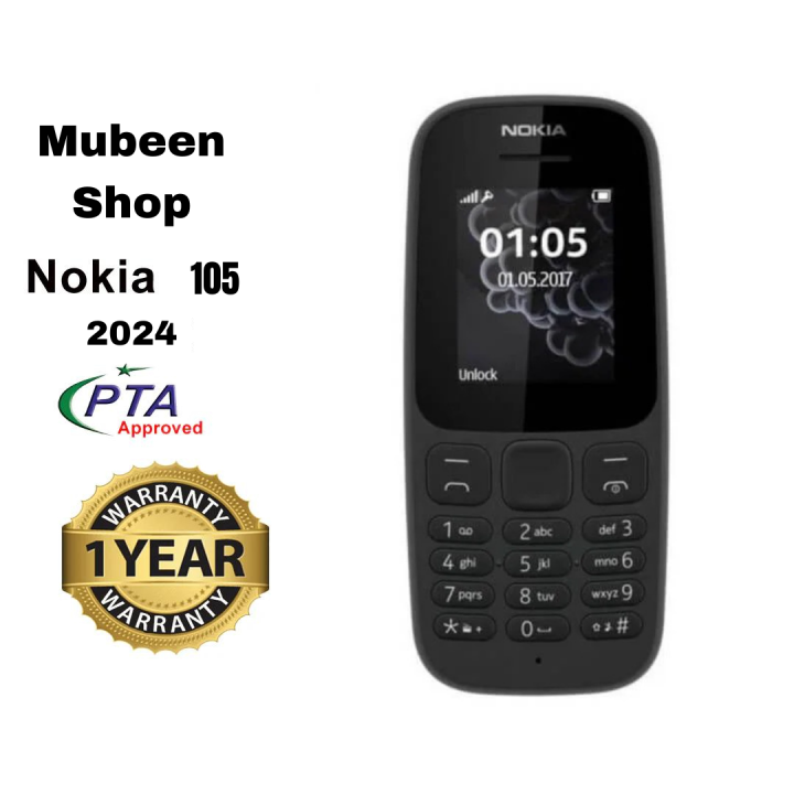 Nokia 105 Mobile Phone 100% Original Box Pack 1 Year Brand Warranty - Pta Approved | Daraz.pk