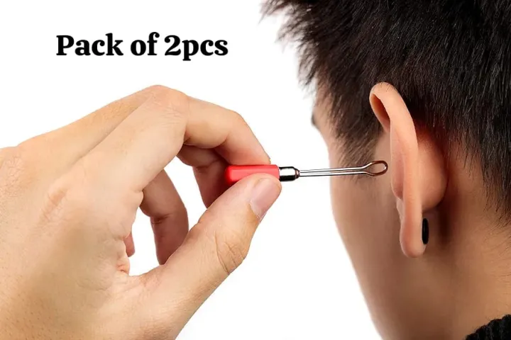 2 Pcs Stainless Steel Ear Wax Remover Kit – Smooth & Safe Ear Cleaning ...