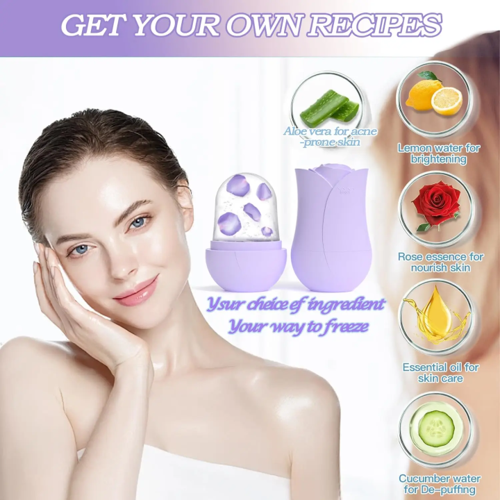 Silicone Ice Roller New Shape for Face Body Cube Mold Cooling Facial ...