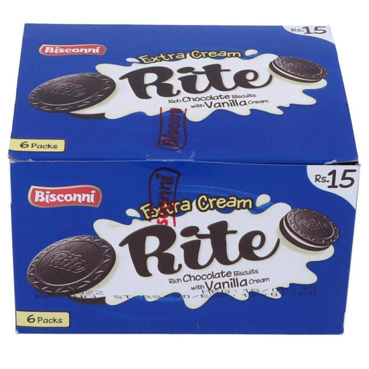 Bisconni Rite Chocolate Biscuits with Vanilla Cream 6 Pack | Daraz.pk
