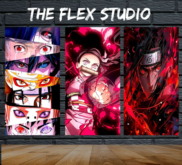 set of 5 Premium Quality Anime Posters - Glossy stickers , Customizable ...