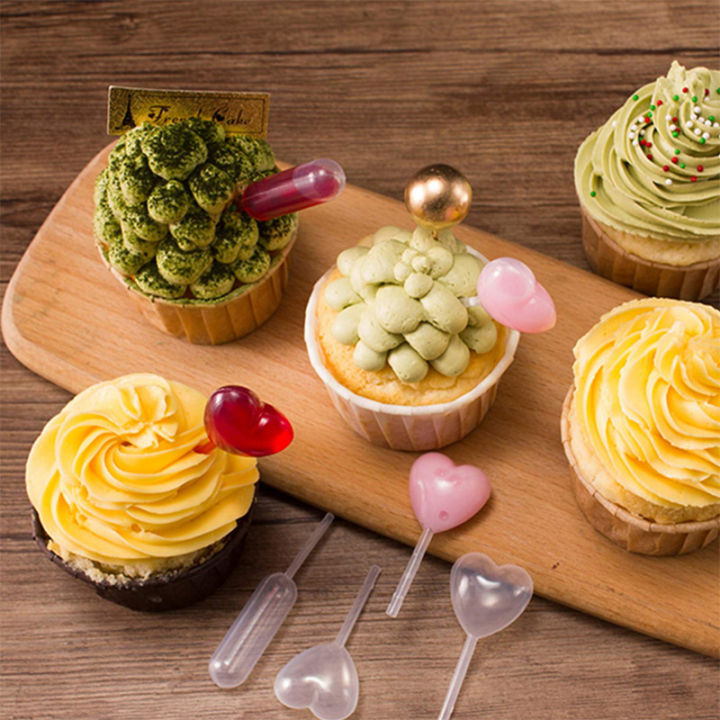 50Pcs Mini Dropper 4ml Disposable Jam Dropper For Cupcakes Sauce ...