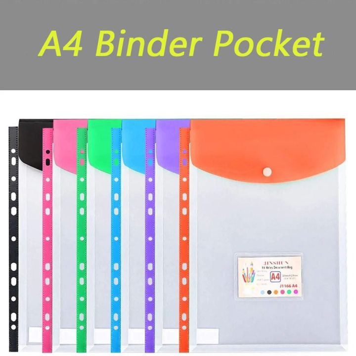 File Organizer Loose Leaf A4 Expandable Binder Pocket 11 Holes ...