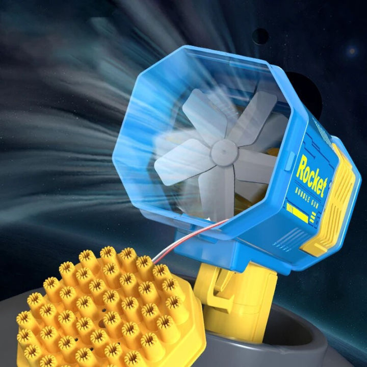 40 Hole Rocket Launcher Handheld Electric Automatic Bubble Gun Party ...
