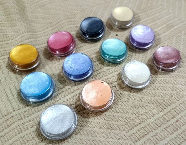 12 Color Set - Trendy Creamy 3D Wet Cake Eyeliner 12 Colour Jar Palette ...