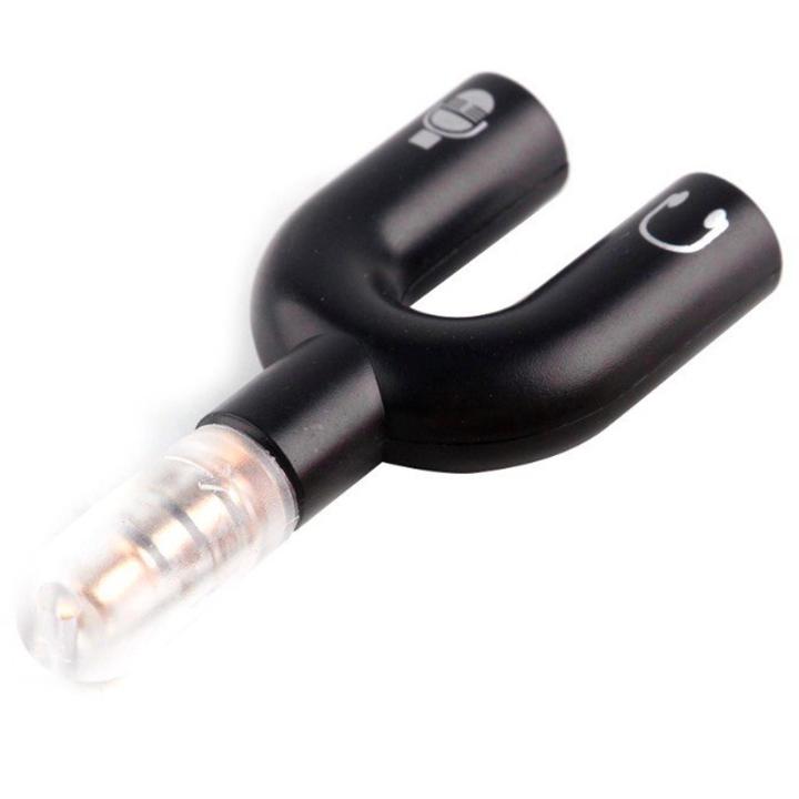 Tow Pin Headphone Earphone Connect to Mobile Y Audio Splitter Mic And ...