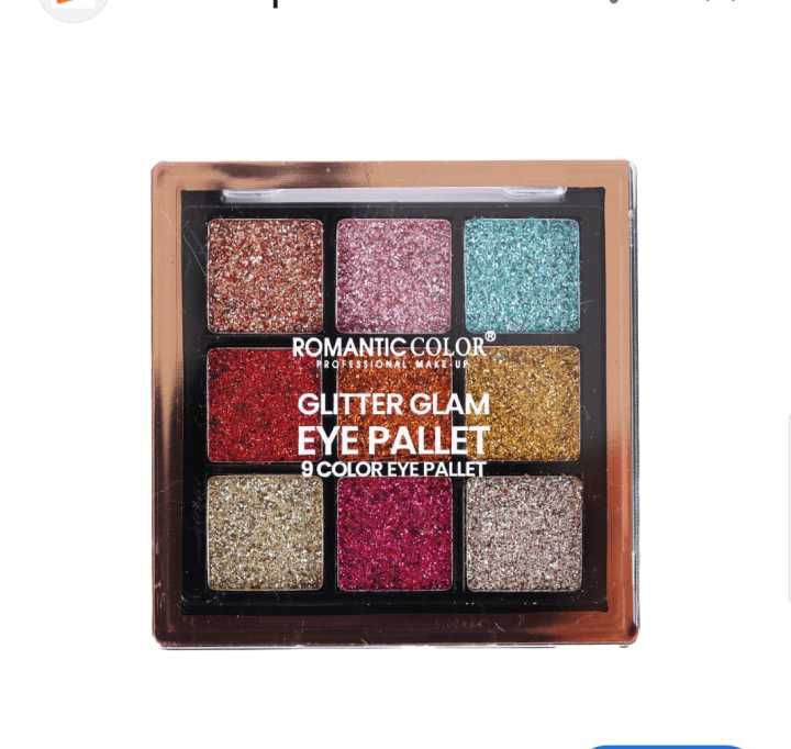 9 Color Romantic Glitter Glam Color Starlit Sparkle Glitter Palette ...