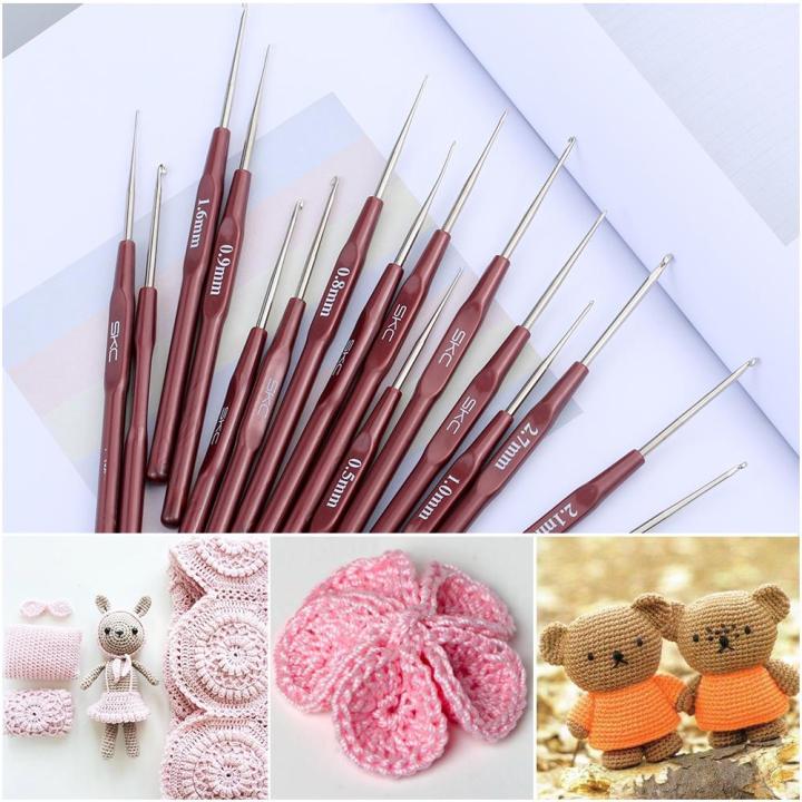 0.5mm-2.7mm Small Size Dolls DIY Yarn Lace Crochet Hook Knitting ...