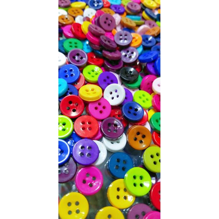 Flat back Multicolored shirt Buttons for Sewing Craft Pack of 40 Pieces ...