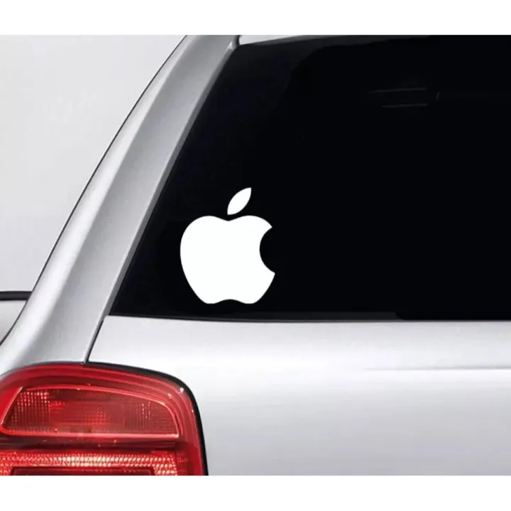 2 APPLE LOGO STICKER FOR CARS AND BIKE 6