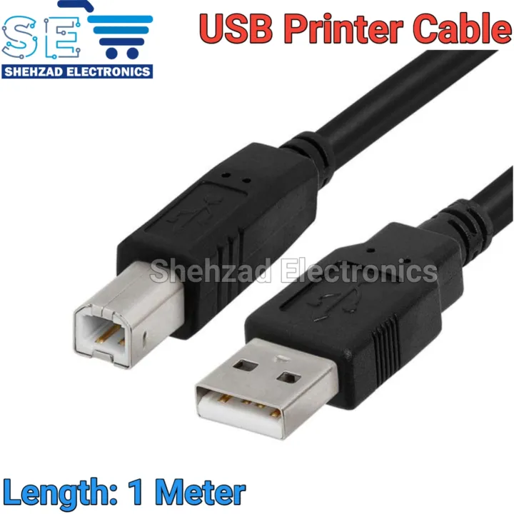 1 Meter Printer Cable USB 2.0 High Speed Cable | Daraz.pk