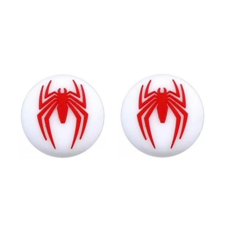 Pack of 2pc White Spider Thumb Grips Controller Key Caps For Sony ...
