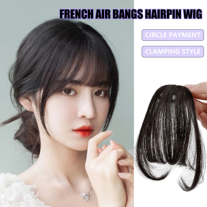 1pcs Fake Air Bangs Hair Styling Tools Hair Clip-In Extension Synthetic ...