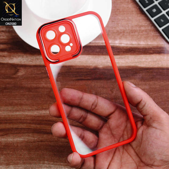 IPhone_ 12 Pro Max Cover - Red - New Trendy Colour Soft Borders ...