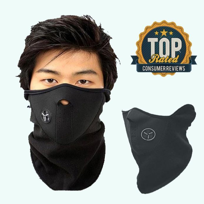Motorcycle Winter Half Face Mask warm neoprene Polar fleece riding Mask ...