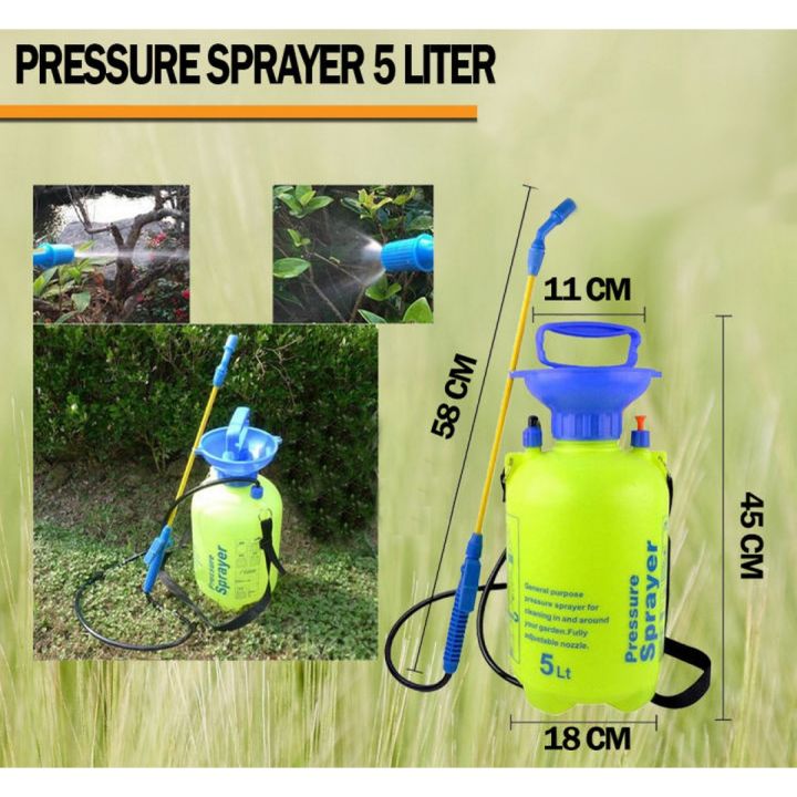 Multi Purpose Pressure Type Water Spray 5 Liter with Shoulder Strap ...