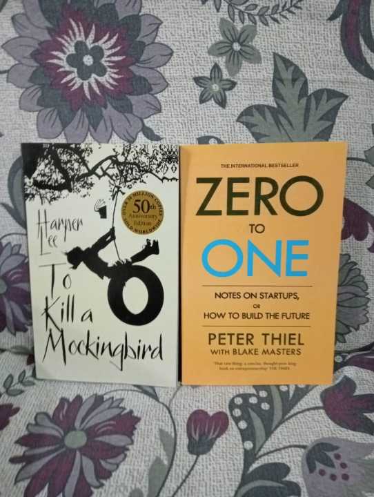 PACK OF 2 ENGLISH NOVELS ZERO TO ONE AND TO KILLA MOCKINGBIRD BEST ...