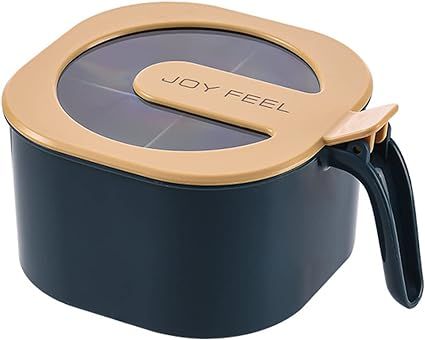 4 In 1 Partition Kitchen Seasoning Box Masala Box Set 4 Grid Portion ...