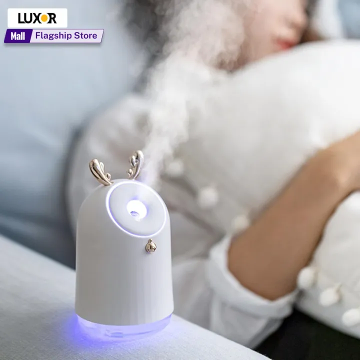 Air Humidifier for Room- LED Light Induced Aroma Diffuser- Antler ...
