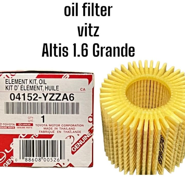 VITZ ALTIS 1.6 GRANDE 1.8 OIL FILTER GENUINE 04152-YZZA6 | Daraz.pk