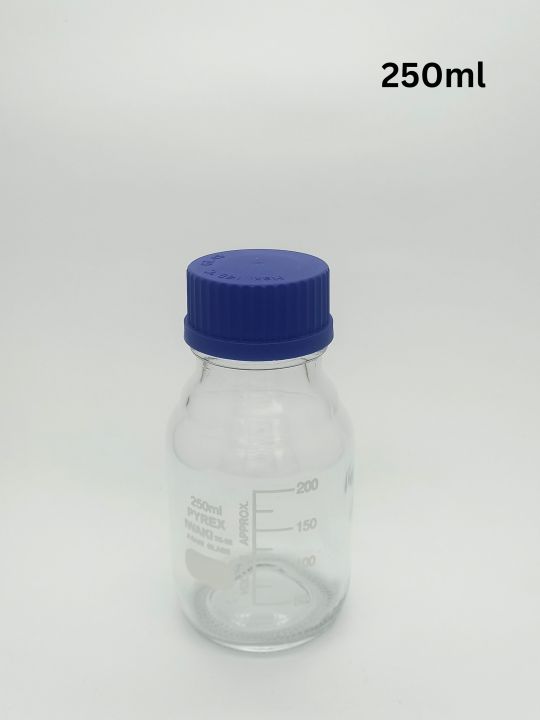 Reagent bottle Pyrex 250ml (media bottle), Sealed bottle, Glass ...