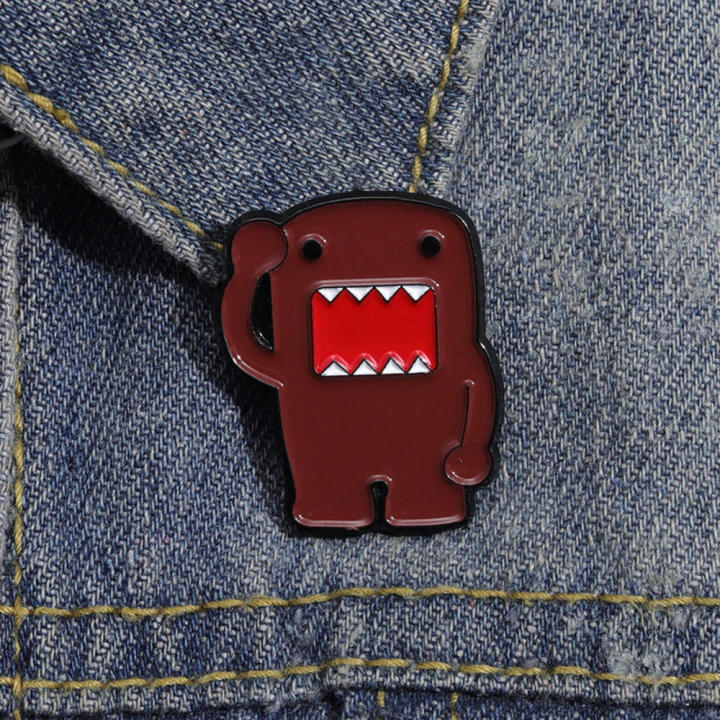 Tv Endorsement Enamel Pins Domo Kun Kawaii Custom Brooches Cartoon Cute ...