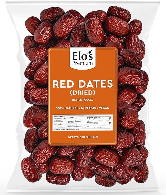 Dried Red Dates (300g) Packed in Canada | No Added Sugar| Dried Jujube ...