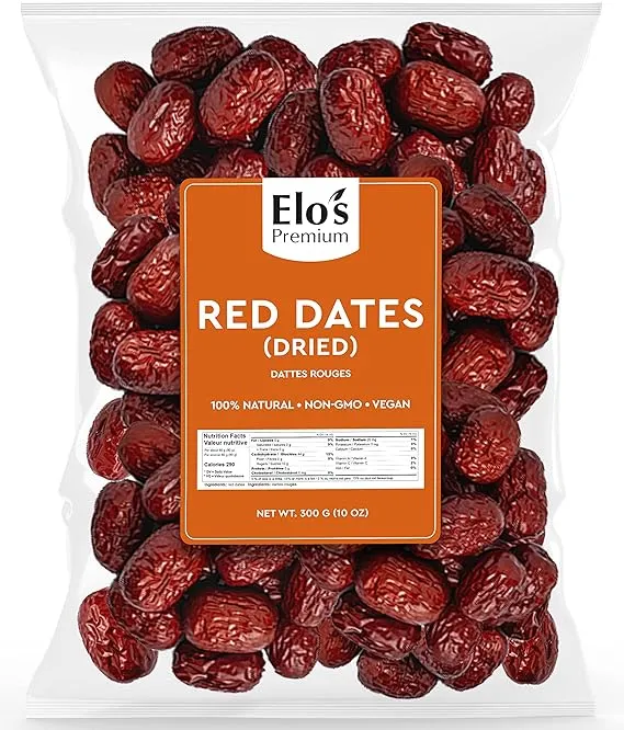 Dried Red Dates (300g) Packed in Canada | No Added Sugar| Dried Jujube ...