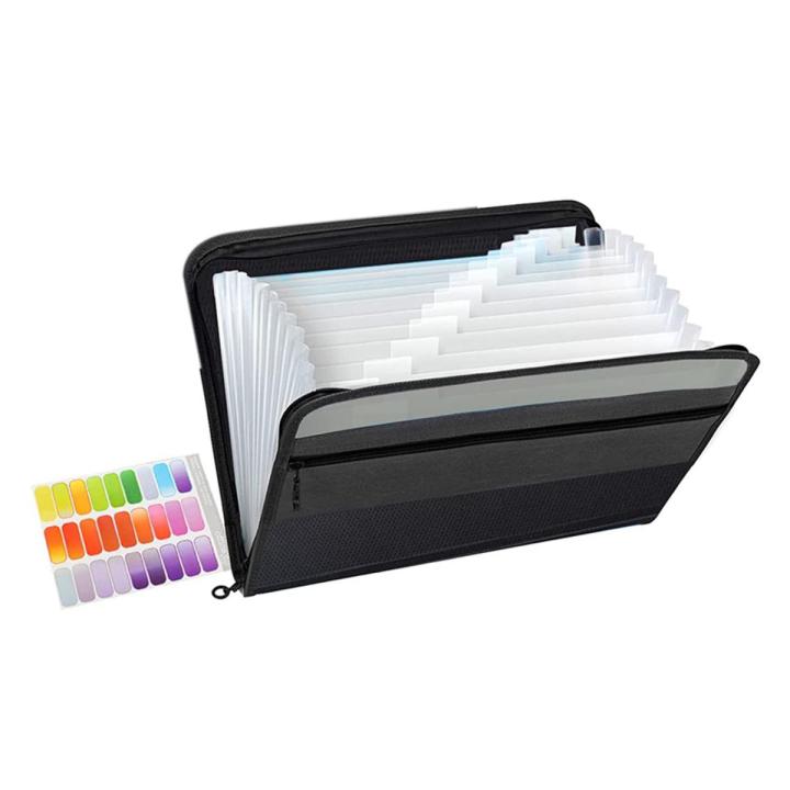 13 Pockets Expanding File Folder A4 Plastic Document Wallet Organizer ...