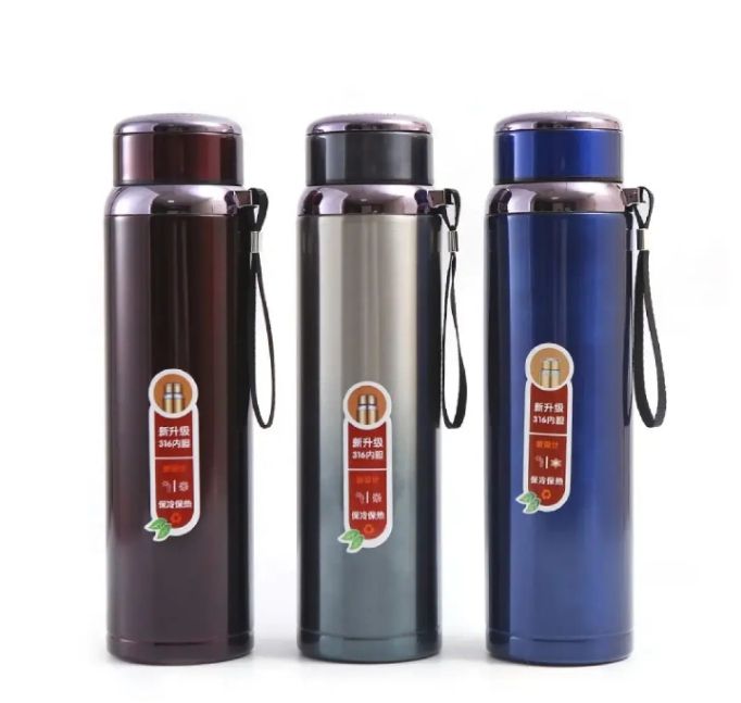 1000 ML |Sports Stainless steel water bottle |Vacuum Flask |High Quality water bottle |Smart ...