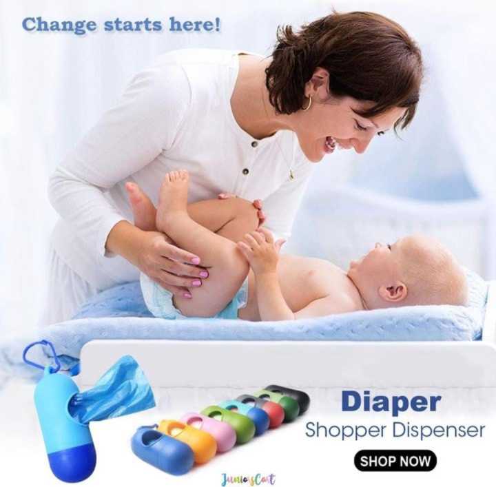 Portable diaper shopper dispenser -Disopsable Baby Diapers Bag Box Kit ...