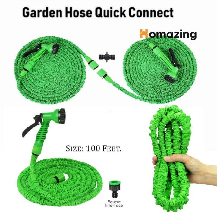 100ft Expanding Flexible Magic Hose with Gun, Water Pipe | Daraz.pk