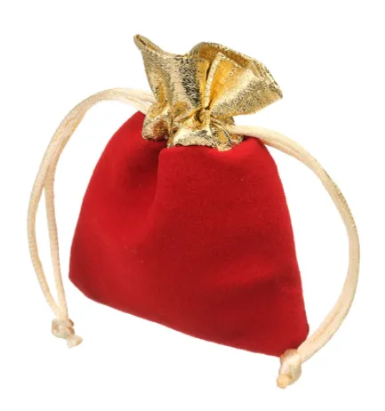 20 Elegant Red velvet nikkah pouches or wedding bidh bags or nikkah bid ...