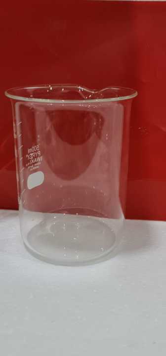 Glass Beaker 500ml Normax, Low Form Griffin, Borosilicate 3.3 Glass ...